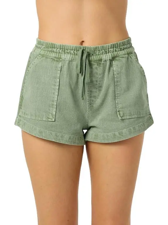 O'Neill Cotton Twill Drawstring Shorts - Sea Spray