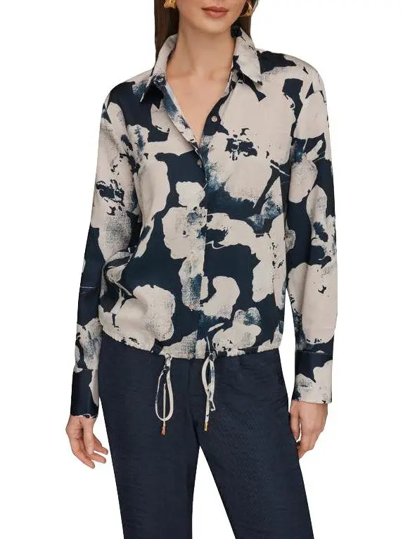 Donna Karan New York Printed Long Sleeve Shirt - Nightfall Multi