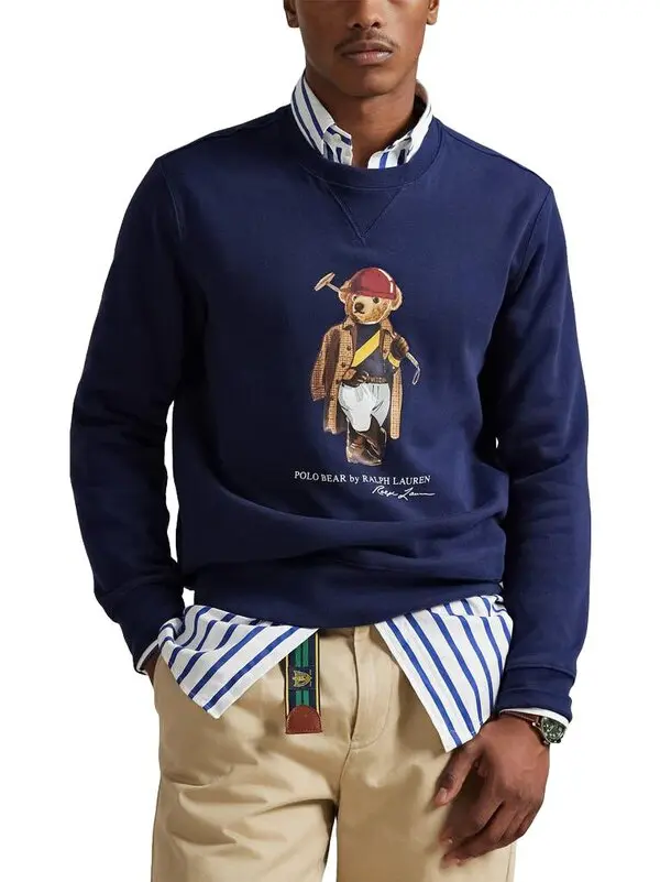 Polo Ralph Lauren Polo Bear Fleece Graphic Sweatshirt - Newport Navy-society Bear