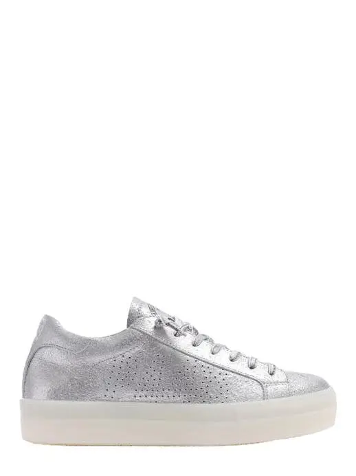 P448 Thea Platform Sneakers - Matte Silver