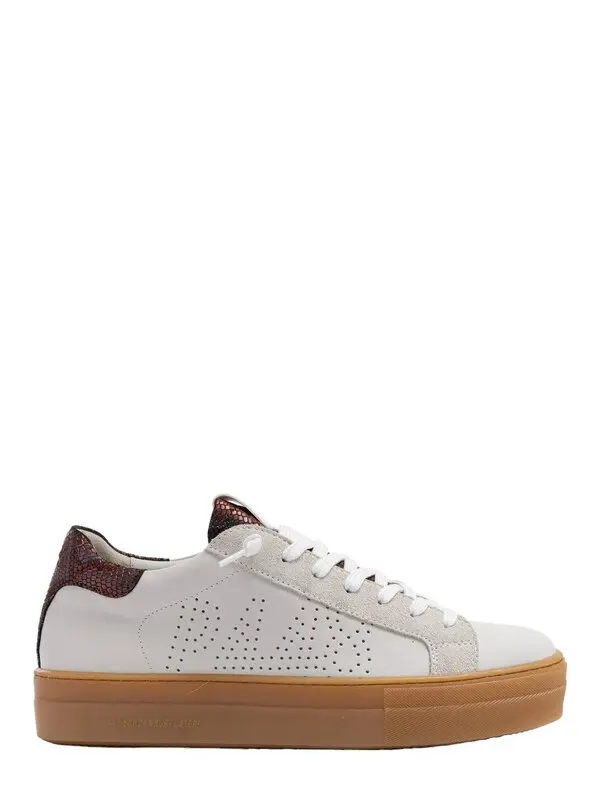 P448 Thea Platform Sneakers - Pearl White