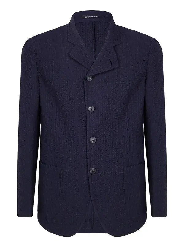 Emporio Armani Split Jacket - Blue