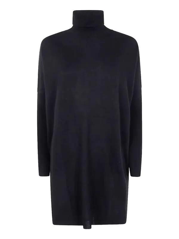ABSOLUT CASHMERE Amira High Neck Maxi Sweater - Black