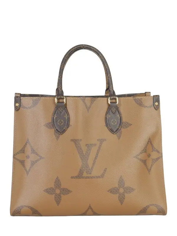 LOUIS VUITTON Onthego Mm Monogram Reverse Tote - Brown
