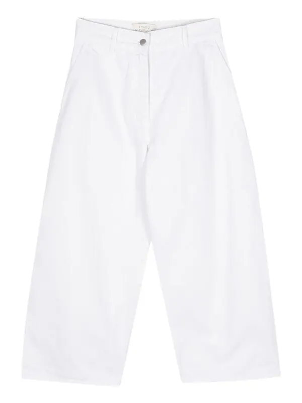 Studio Nicholson Chalco Cropped Jeans - White