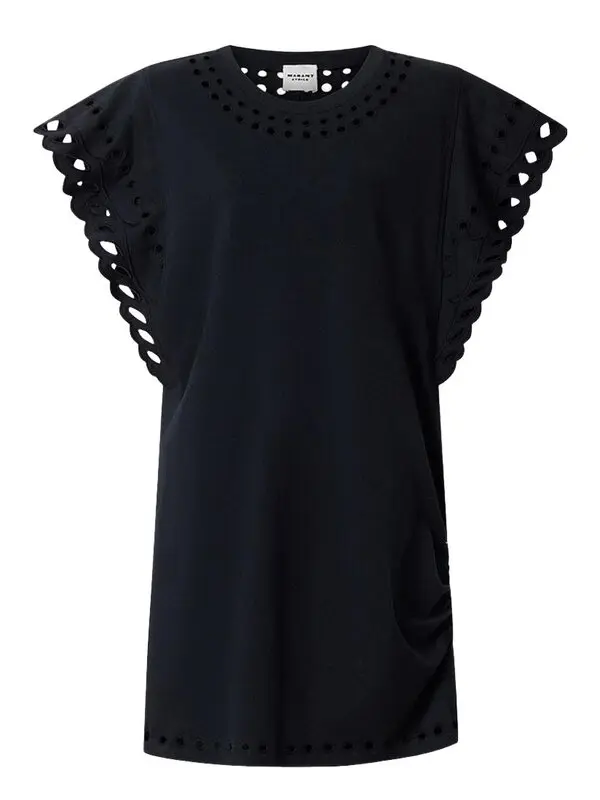 MARANT ETOILE Orlane Cotton Mini Dress - Black