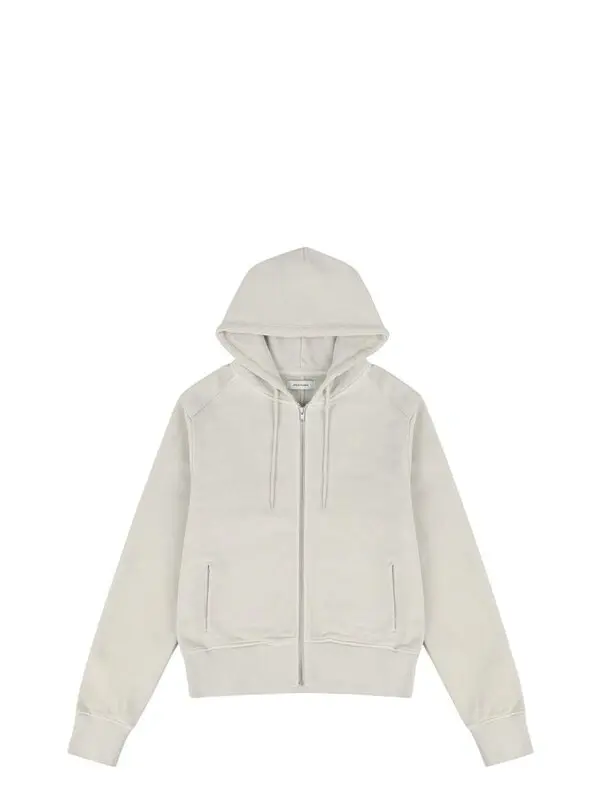 ENTIRE STUDIOS Slim Zip-up Hoodie - Off White