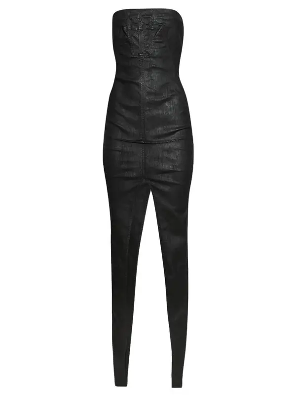 Rick Owens Sliced Bustier Dress - Black