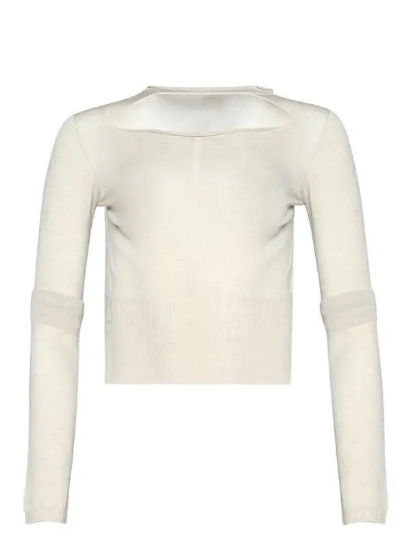 Rick Owens Cropped Pullover - Beige