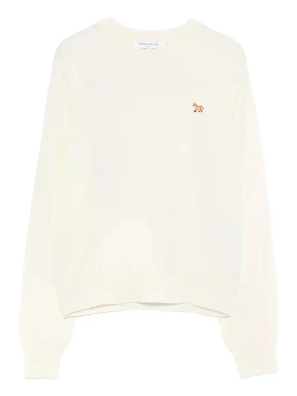 Maison Kitsuné Fox Motif Sweater - Neutrals