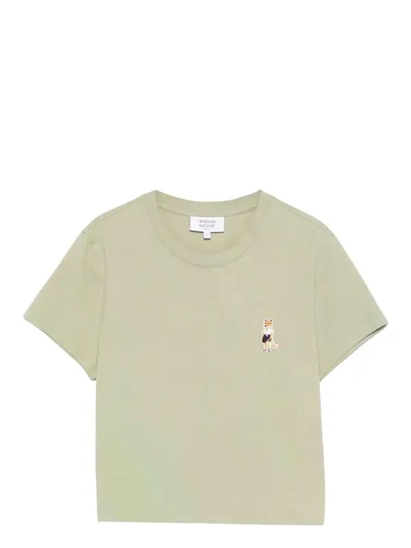 Maison Kitsuné Embroidered T-shirt - Green