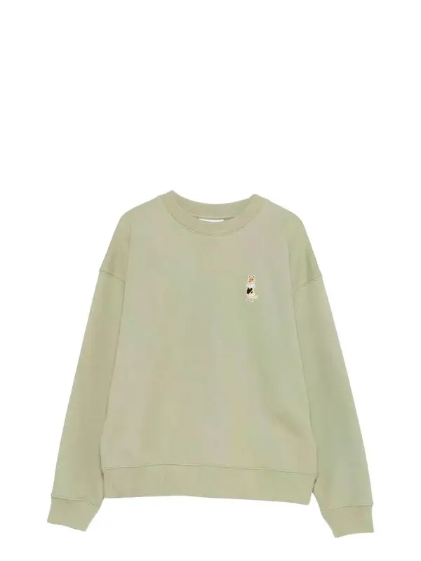 Maison Kitsuné Fox Embroidery Sweatshirt - Green