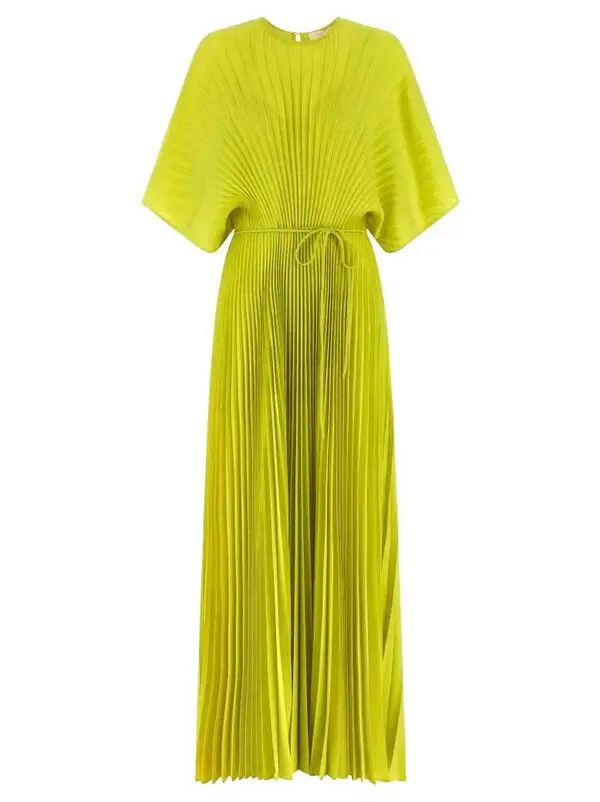 TWINSET Pleated Maxi Dress - Green