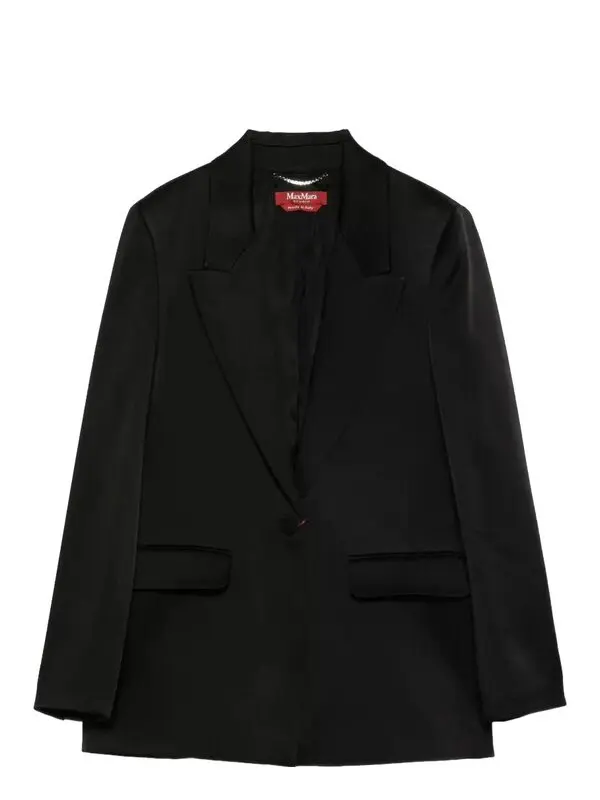 Max Mara Msealbino Single-breasted Jacket - Black