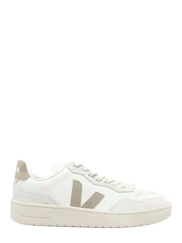 VEJA V-90 Logo Patch Sneakers - White