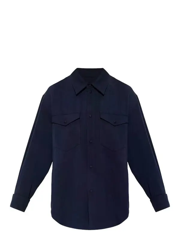 Kenzo Button Flap-pocket Shirt - Blue