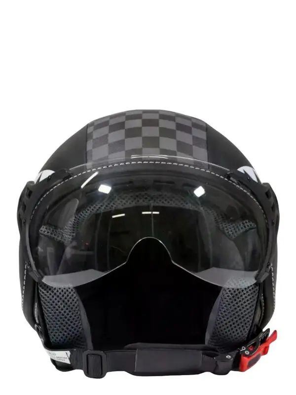 SPRAYGROUND Shark-print Checkerboard Helmet - Black