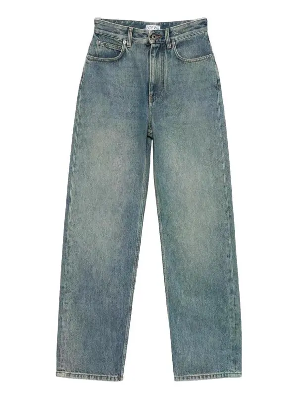 Loewe Embroidery Denim Jeans - Blue