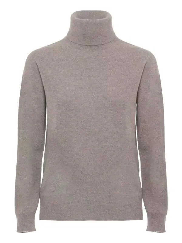 KANGRA Roll-neck Sweater - Brown