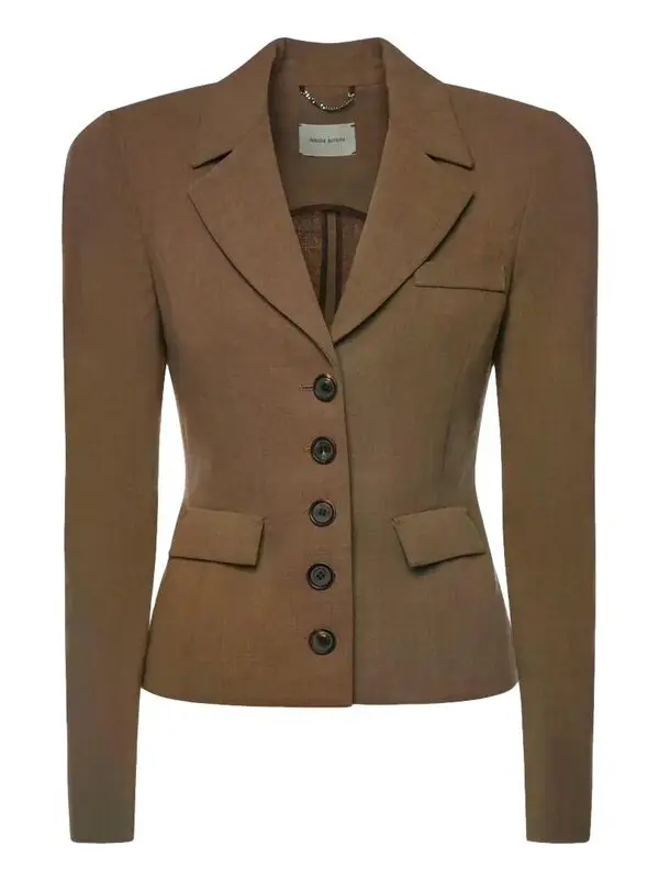Magda Butrym Buttoned Blazer - Brown