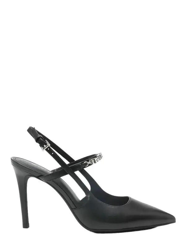 Michael Kors Dina Leather Slingback Pumps - Black