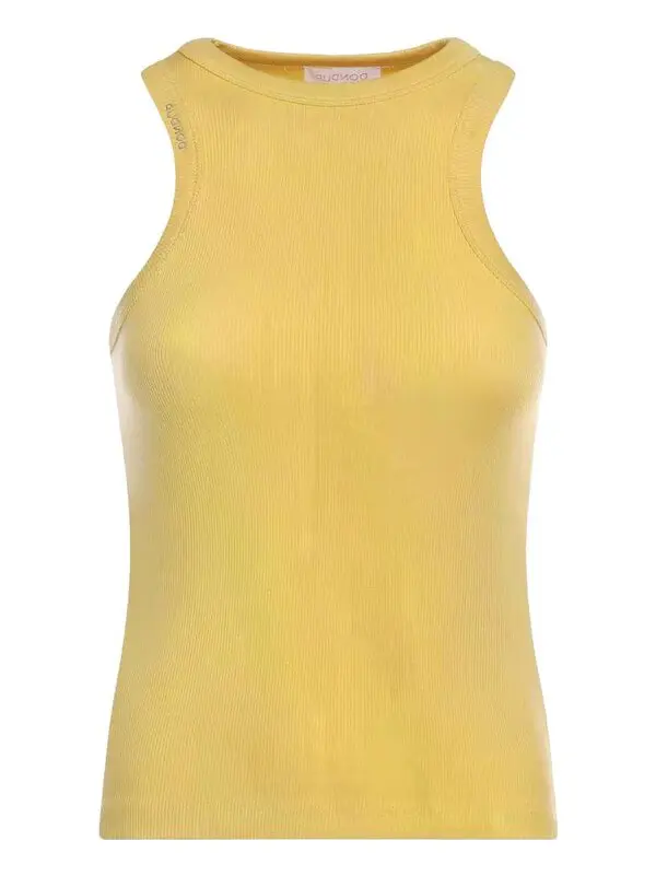 DONDUP Ribbed Tank Top - Yellow