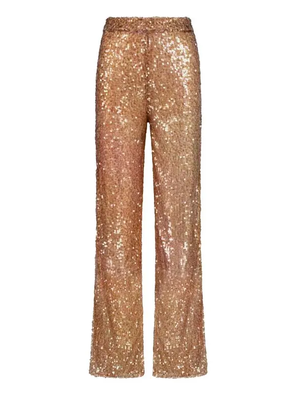 SANA OSMANI Sequin Side-split Trousers - Pink