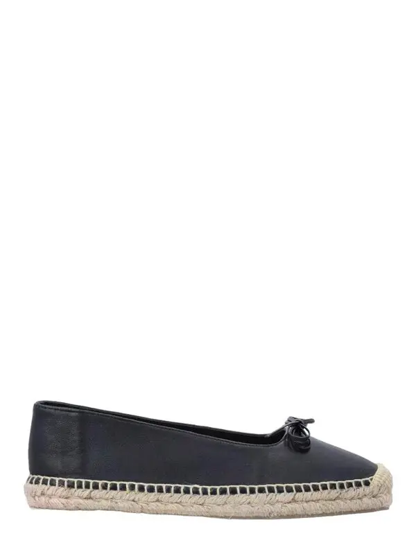 CastaÑer Pax Ribbon Ballerina Espadrilles - Black