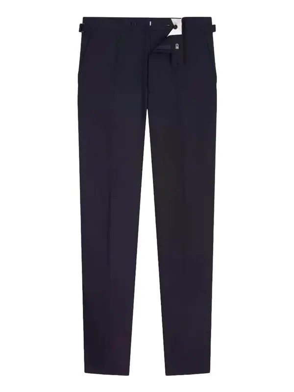 FURSAC Wool Straight-leg Trousers - Blue