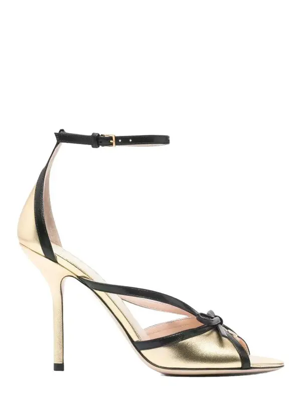 Valentino Garavani Bow-detail Strap Sandals - Gold