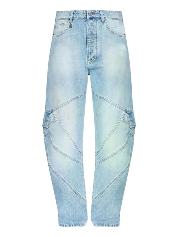 Amiri Paneled Jeans - Blue