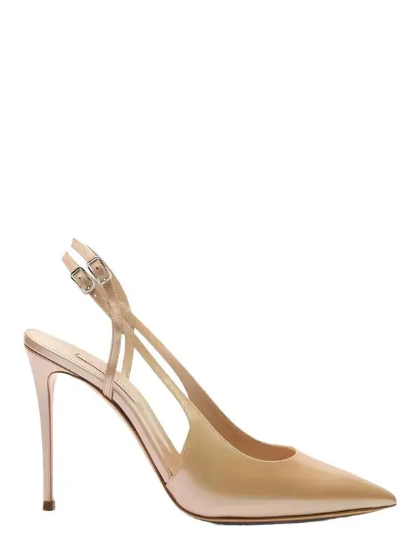 Casadei Julia Samurai Strap Pointed Pumps - Neutrals
