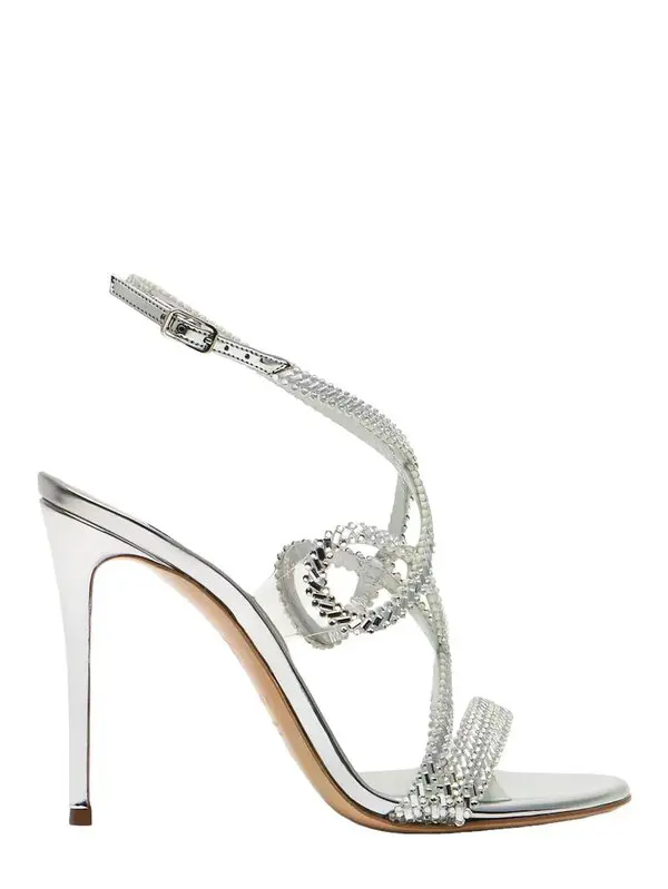 Casadei Josephine Julia Embellished Sandals - Silver