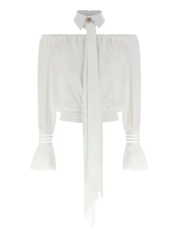 Elisabetta Franchi Off-the-shoulder Blouse - White