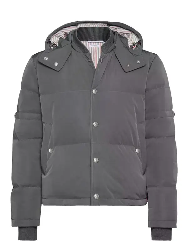 Thom Browne Snap-closure Bomber Jacket - Grey