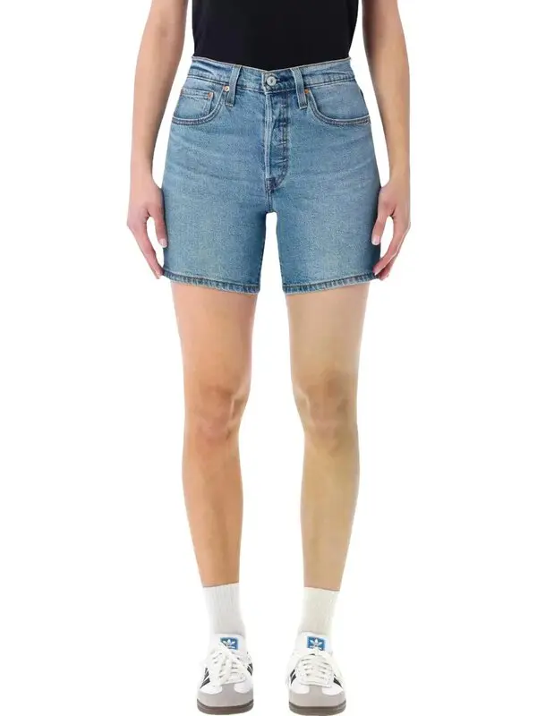 LEVI'S 501® Mid Thigh Denim Shorts - Blue
