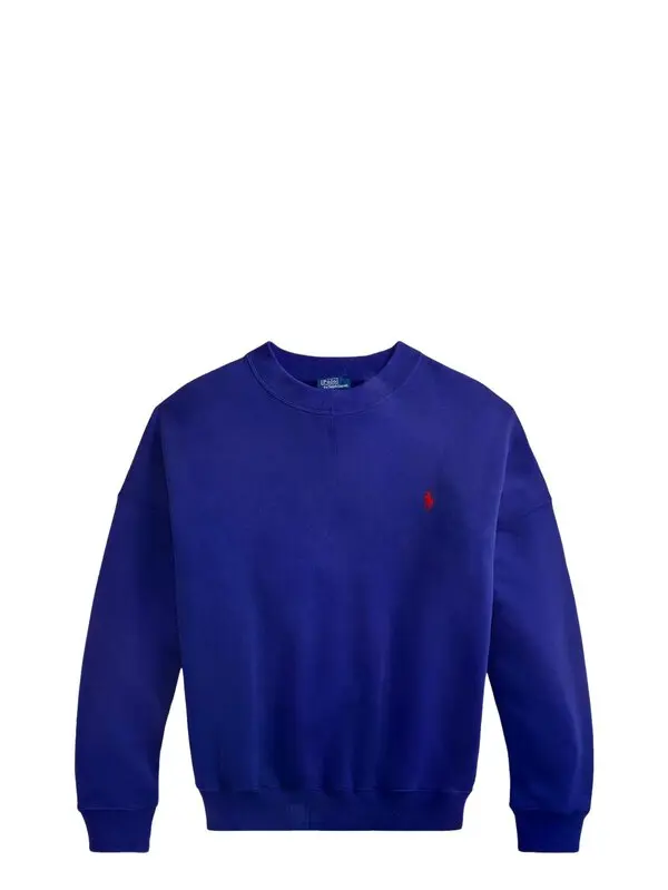 Polo Ralph Lauren Crew-neck Sweatshirt With Logo - Blue