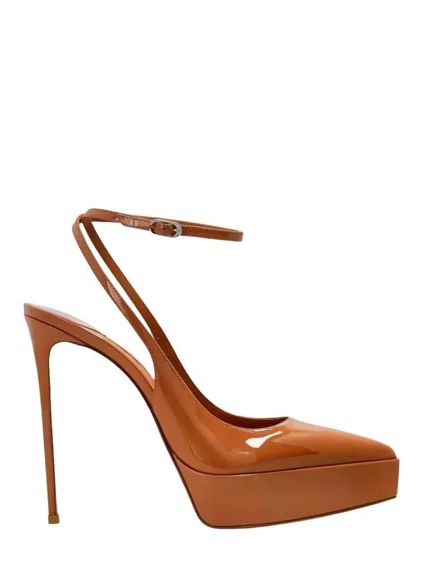 LE SILLA Uma Platform Pointed Pumps - Brown