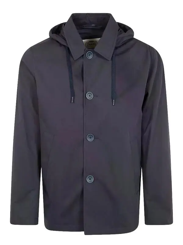 Herno Hooded Jacket - Blue