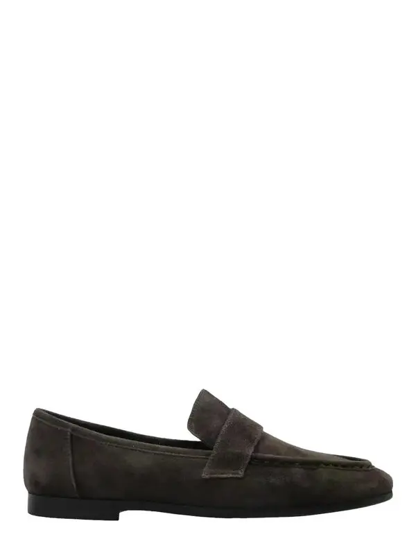 BLACK SUEDE STUDIO Arrow Suede Loafers - Brown