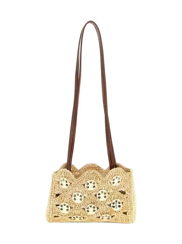 Rabanne 1969 Pads Appliqué Shoulder Bag - Neutrals