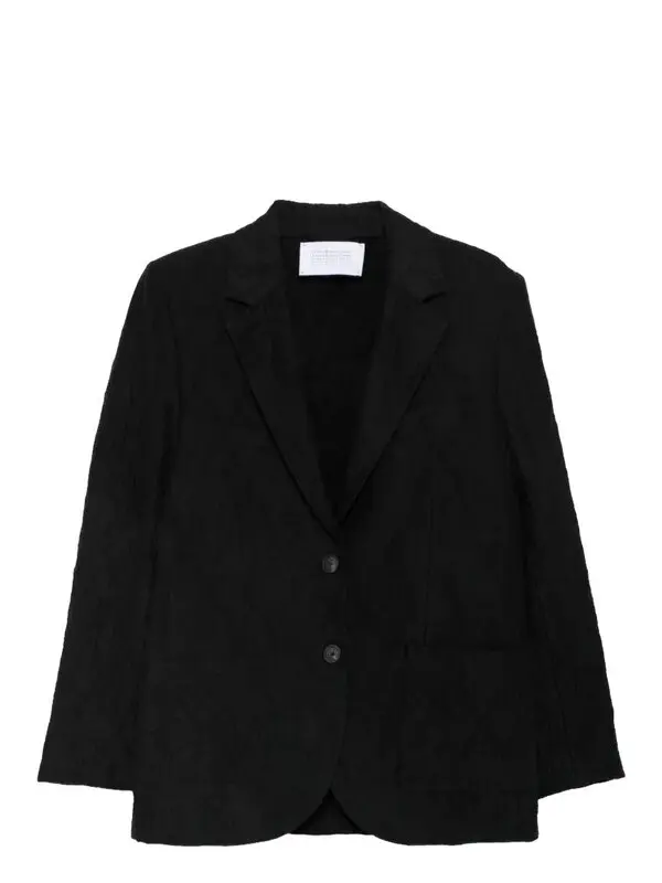 Harris Wharf London Textured Single-breasted Jacket - Black
