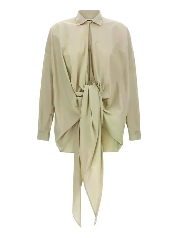 DARKPARK Romy Tie-waist Button Shirt - Neutrals
