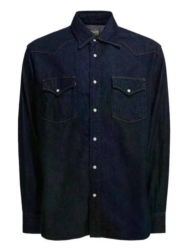 Kapital Chest-pocket Shirt - Blue