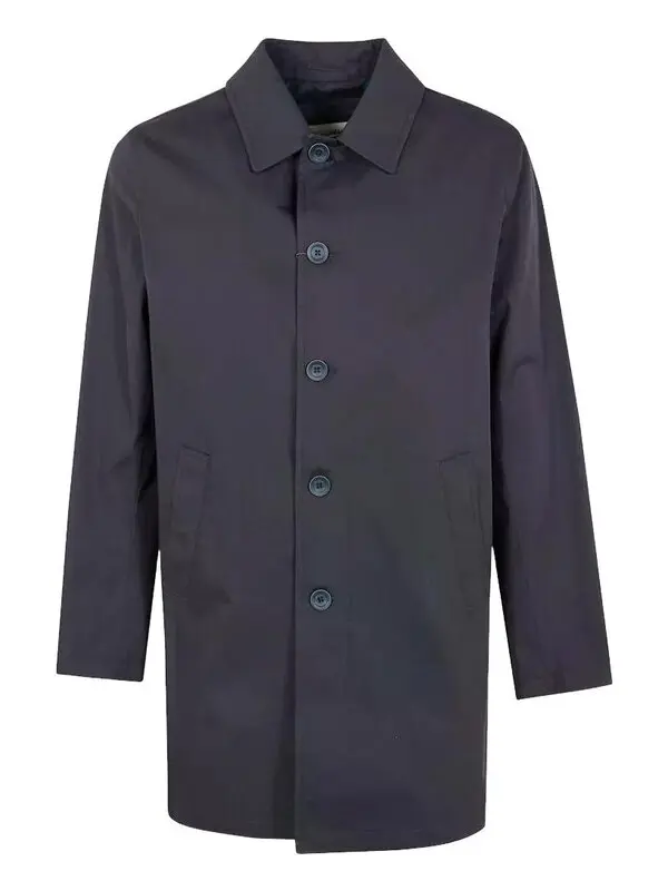 Herno Buttoned Coat - Blue