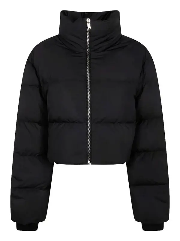 MONCLER + RICK OWENS High-neck Cropped Jacket - Black
