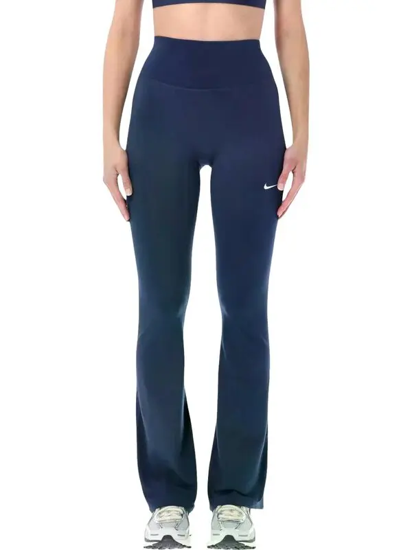 Nike High-waisted Logo-detail Leggings - Blue