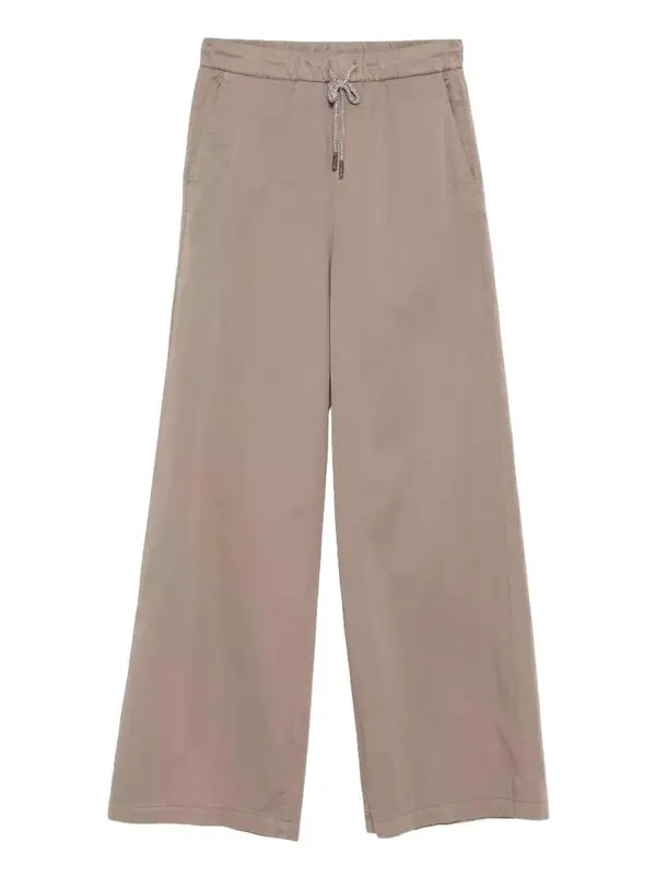 PANICALE Drawstring Trousers - Brown