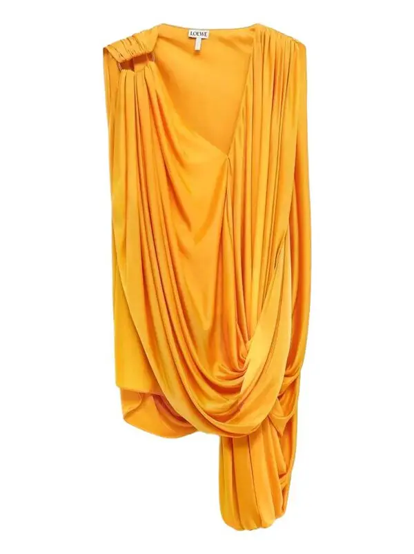 Loewe Draped Top With Ring Detail - Orange