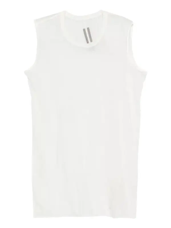 Rick Owens Ribbed Raw Edges T-shirt - White